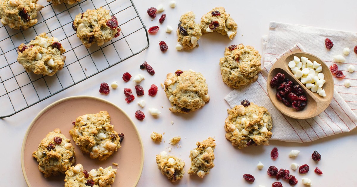 White Chocolate and Cranberry Cookies