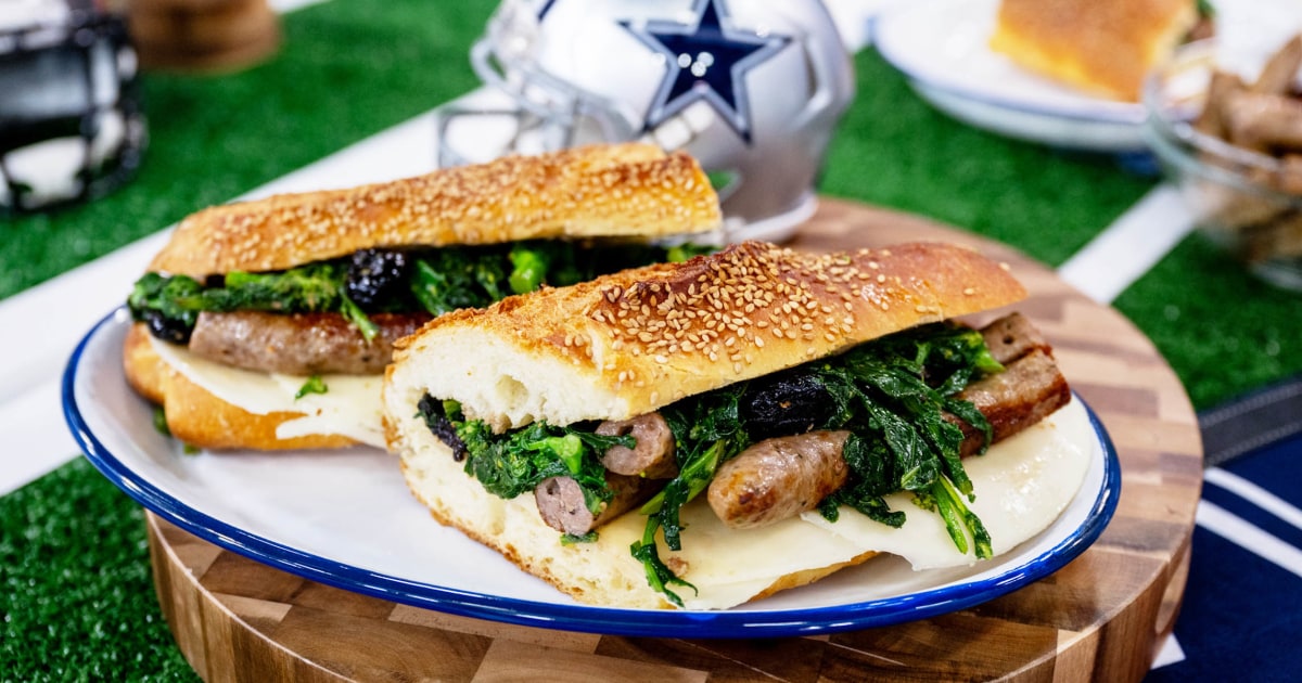 Sausage and Broccoli Rabe Hero