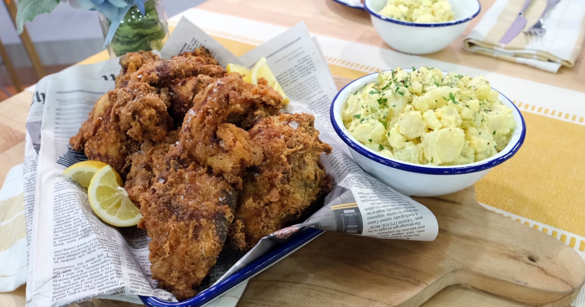 Fried Chicken and Potato Salad