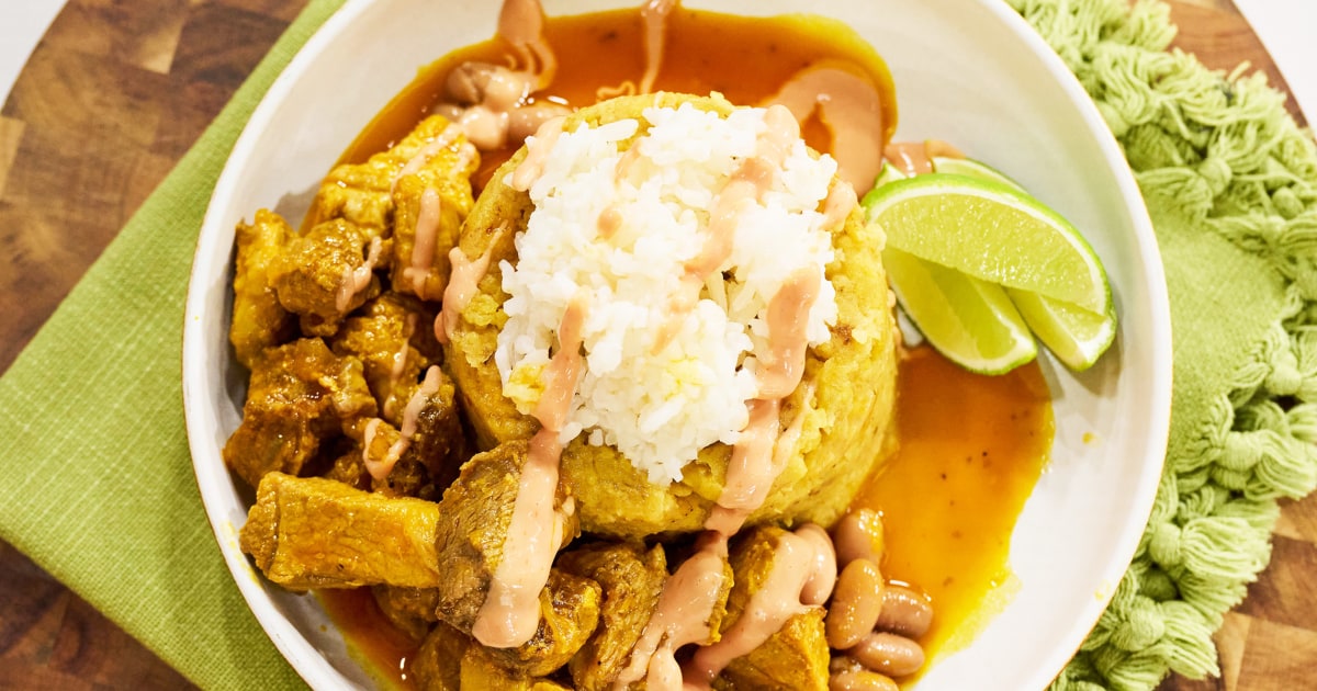 Mofongo Con Carne Frita
