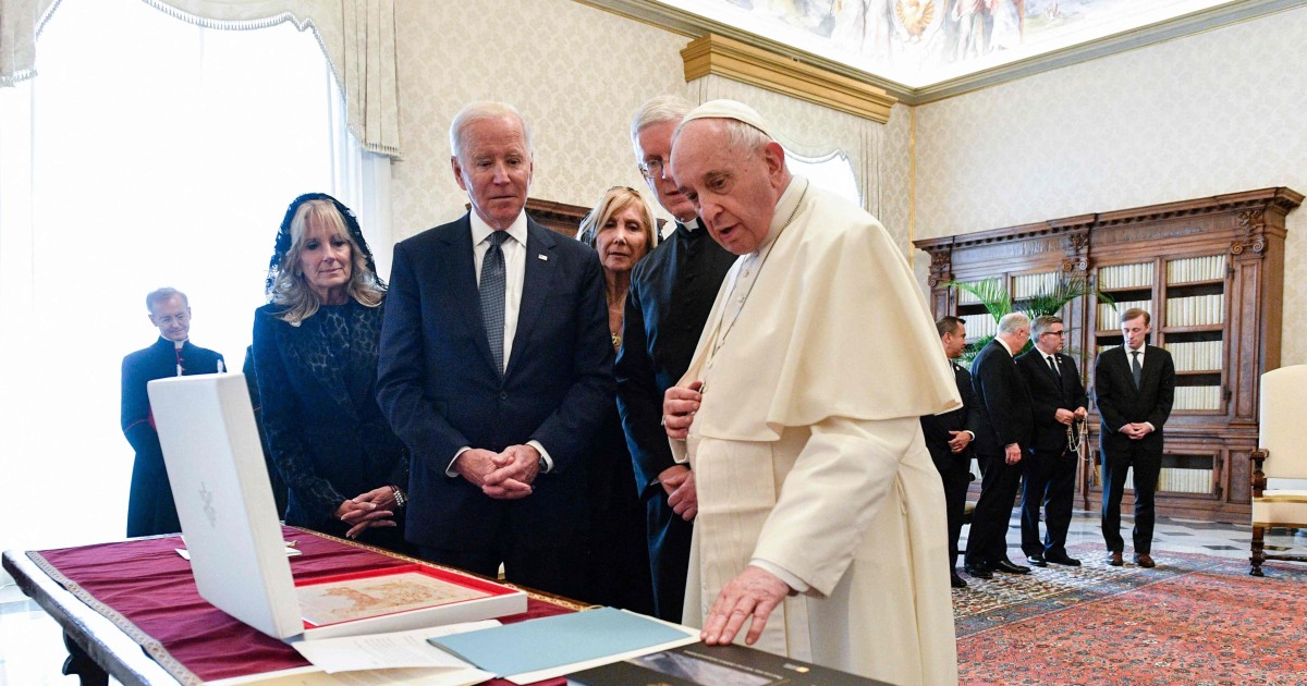Biden and Pope Francis talked COVID-19, climate change at 75-minute meeting