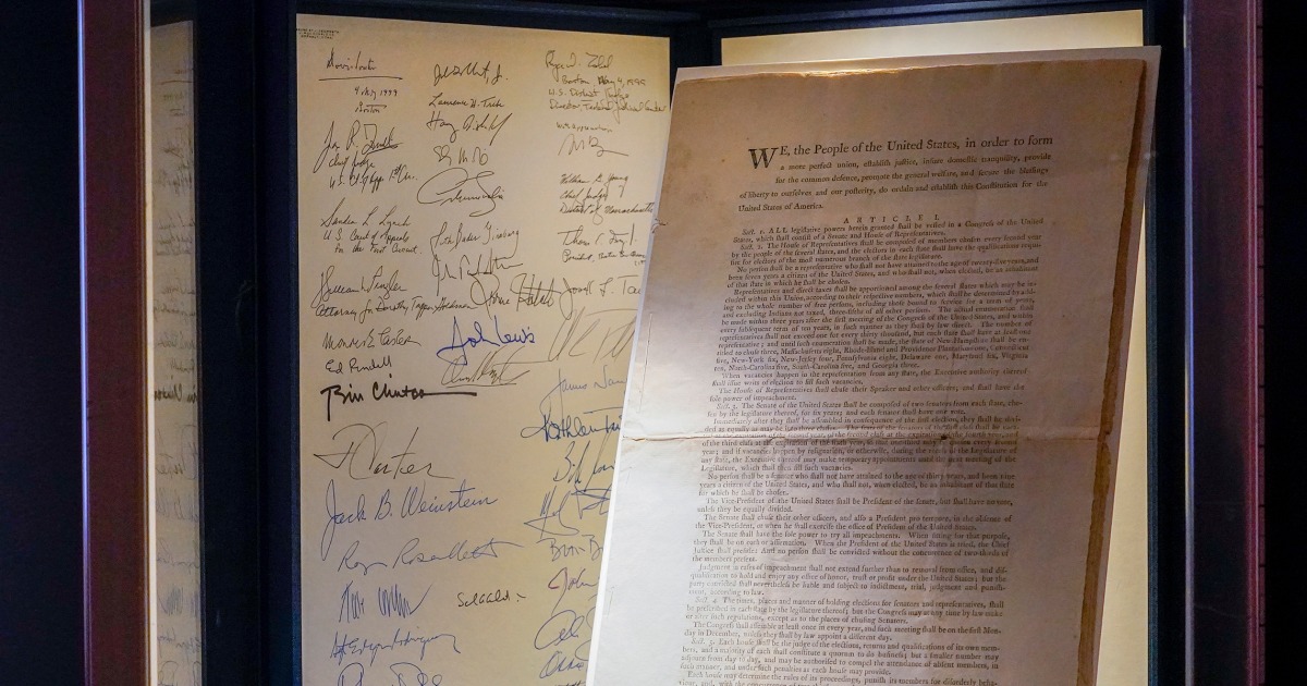 Rare first printing of US Constitution sells for record $43M