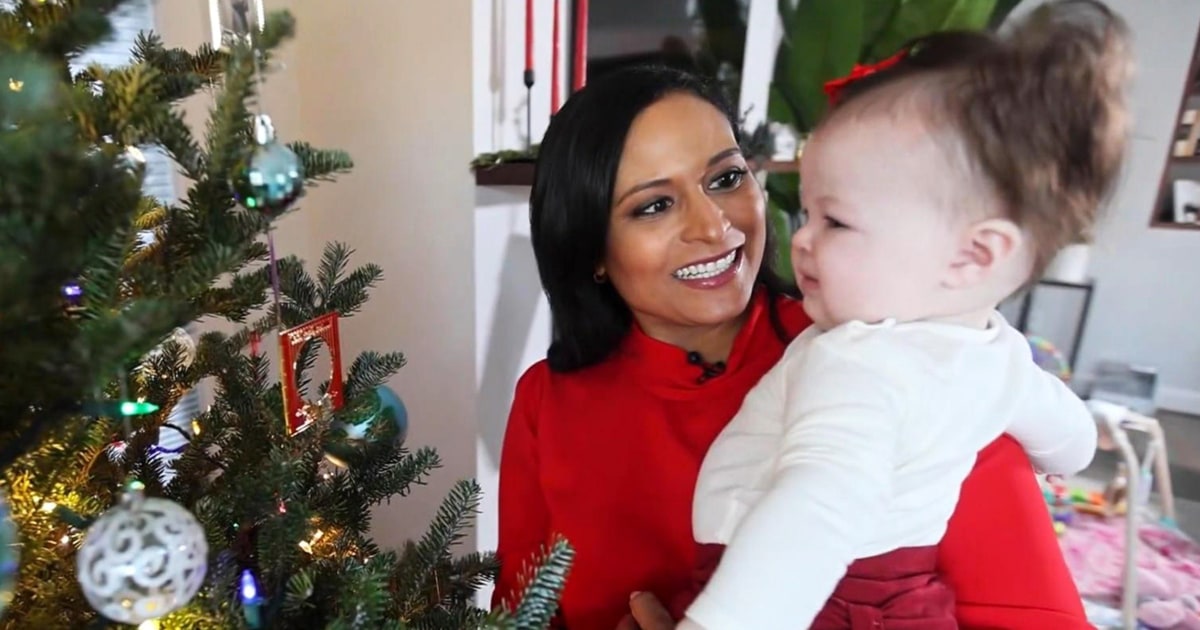 Kristen Welker Celebrates First Christmas with Baby Margot Kristen Welker Celebrates First Christmas with Baby Margot