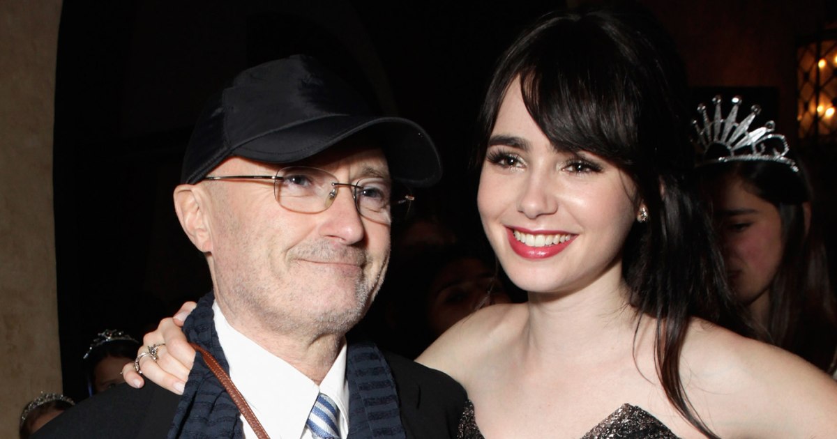 Lily Collins Posts Throwback Photo for Dad Phil Collins' Birthday