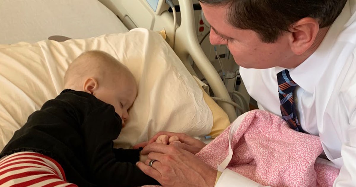 Father And Toddler Daughter Grapple With Cancer Together