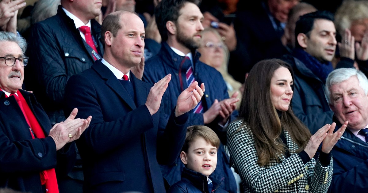 Prince George Attends Rugby Match with Prince William, Kate Middleton