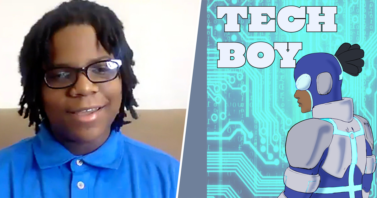 Teen Creates 'Tech Boy' Comic Book To Address Lack Of Diversity