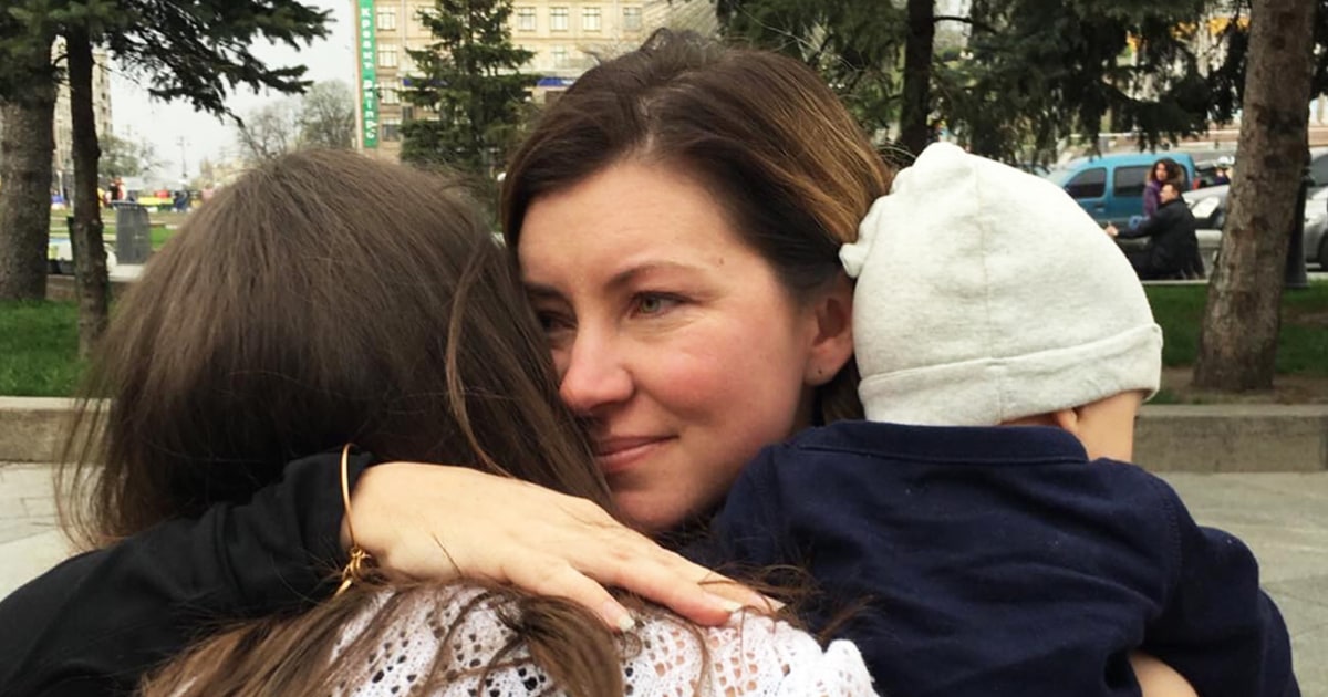 Ukrainian Birth Mom Says Goodbye To Baby In Heart-Wrenching Photos