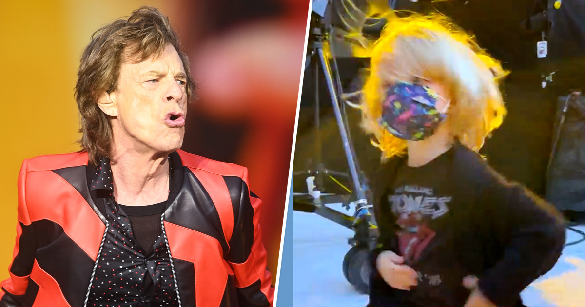 Mick Jagger’s Son Deveraux Dances While Rolling Stones Perform