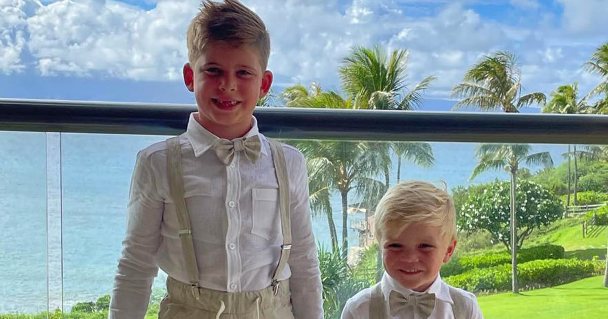 Christina Hall shares adorable pic of her 2 sons dressed up for Hawaii ...