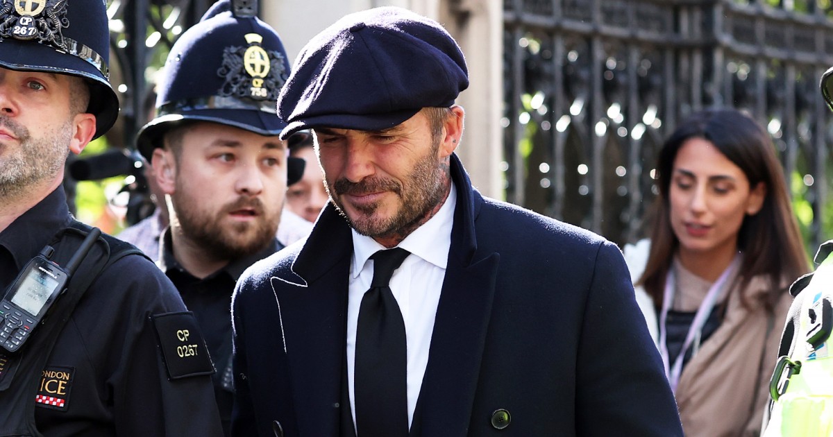David Beckham waited in line for 12 hours to pay his respects to the queen