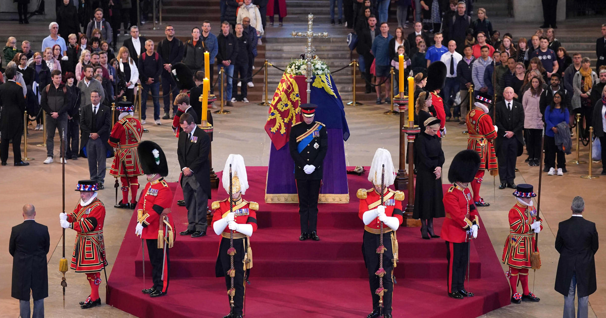 Prince William, Prince Harry Stand Vigil At Queen Elizabeth’s Coffin