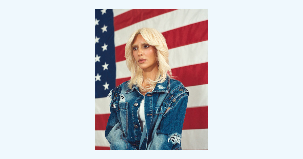 Kim Kardashian Goes Bleach Blond Brows Included For Racy Photo Shoot