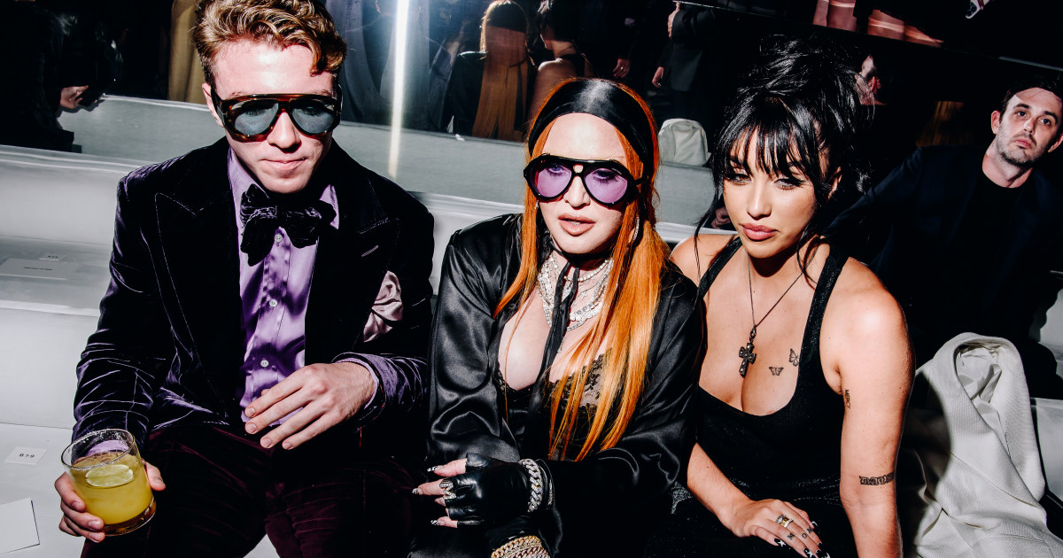 Madonna, Lourdes Leon, Rocco Ritchie Attend Tom Ford Show At NYFW