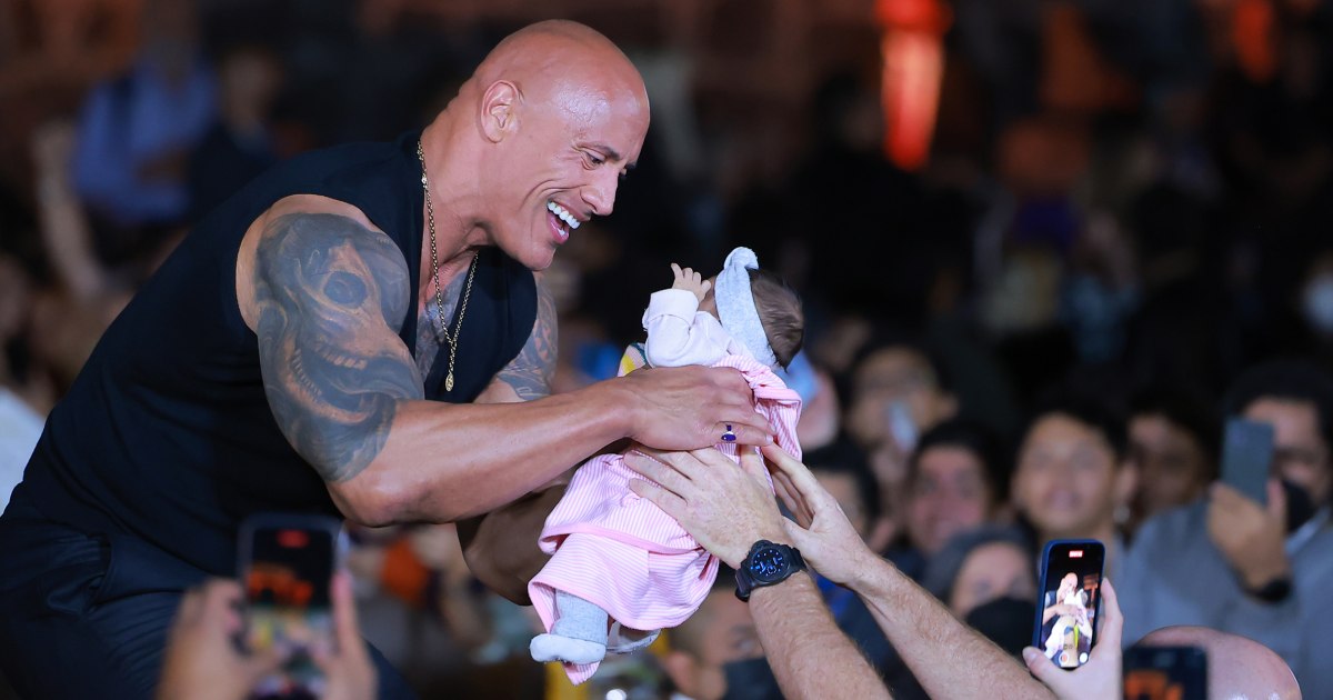 Dwayne 'The Rock' Johnson Holds Baby Who Crowd Surfed To, 47% OFF