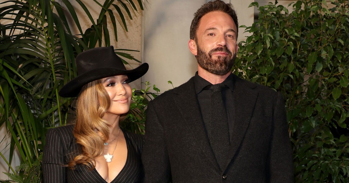 Jennifer Lopez and Ben Affleck Color Coordinate for Ralph Lauren Show