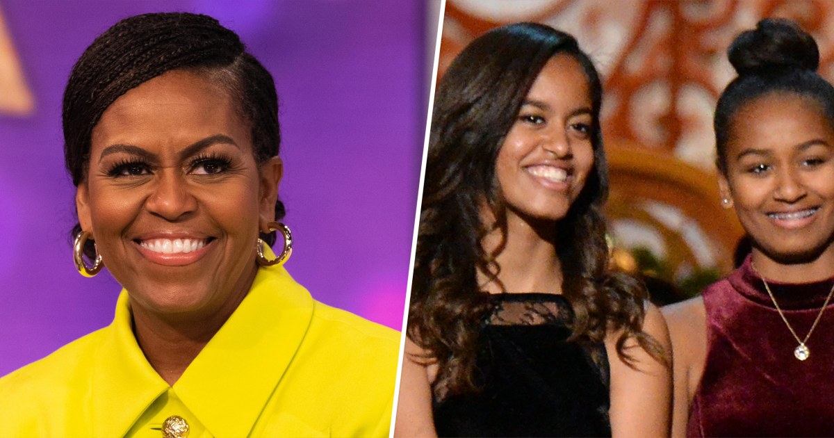 Michelle Obama Shares Moment Visiting Daughters Malia and Sasha