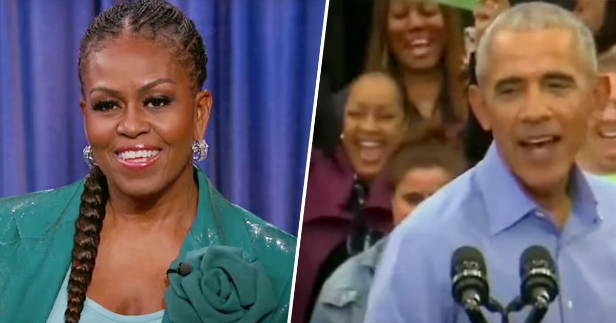 Michelle Obama Reacts To Viral Clip Of Woman Calling Barack Obama 'fine'