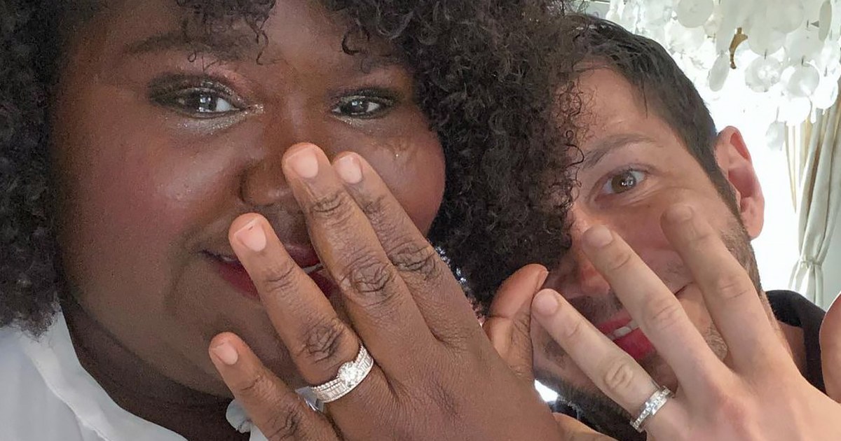Gabourey Sidibe steps out with husband Brandon Frankel after revealing ...