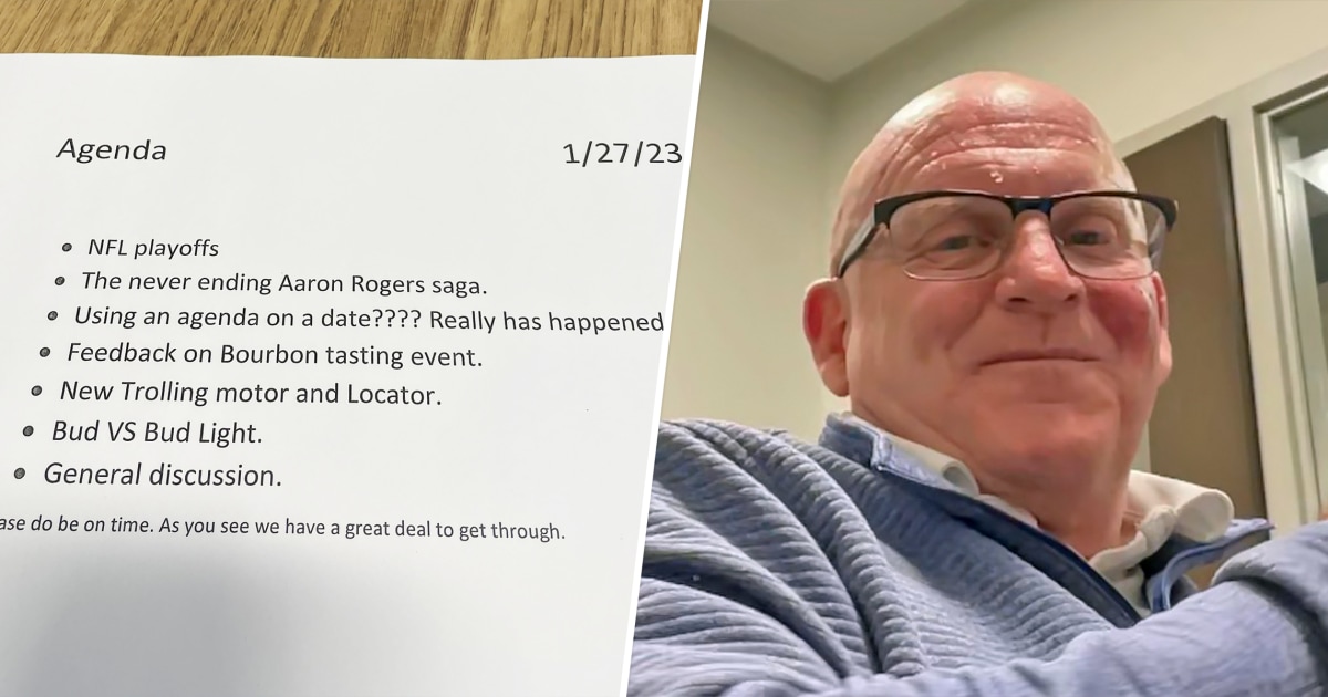 Dad Goes Viral For Discussion Agenda For Weekly Meetup at The Bar