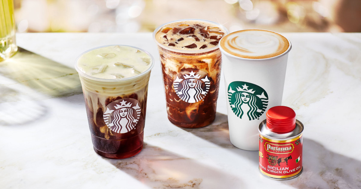 Starbucks Launches New Olive Oil-Infused Coffee Line