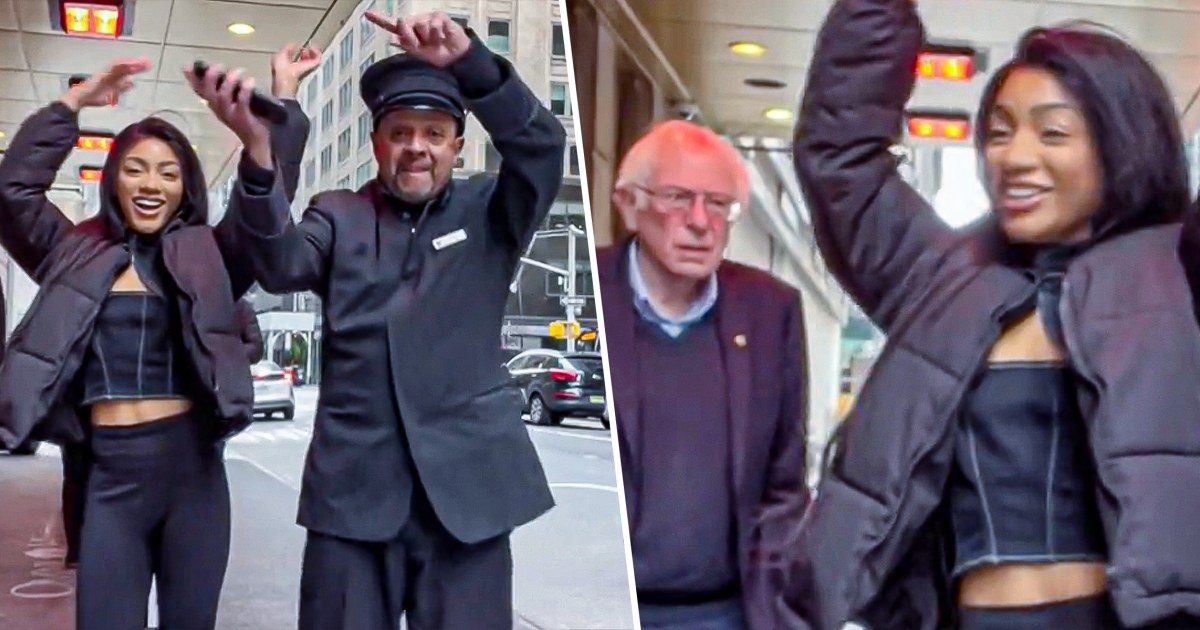 Bernie Sanders Accidentally Crashes TikTok Dance Video