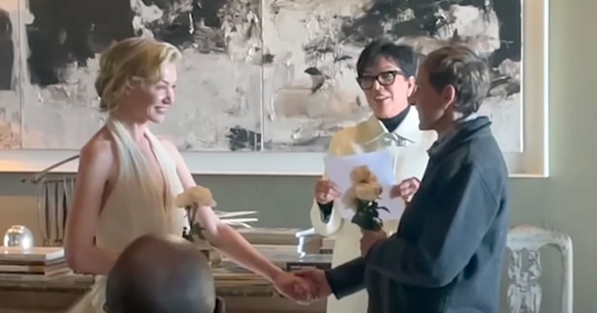 Portia de Rossi Renews Vows to Ellen DeGeneres, Kris Jenner Officiated