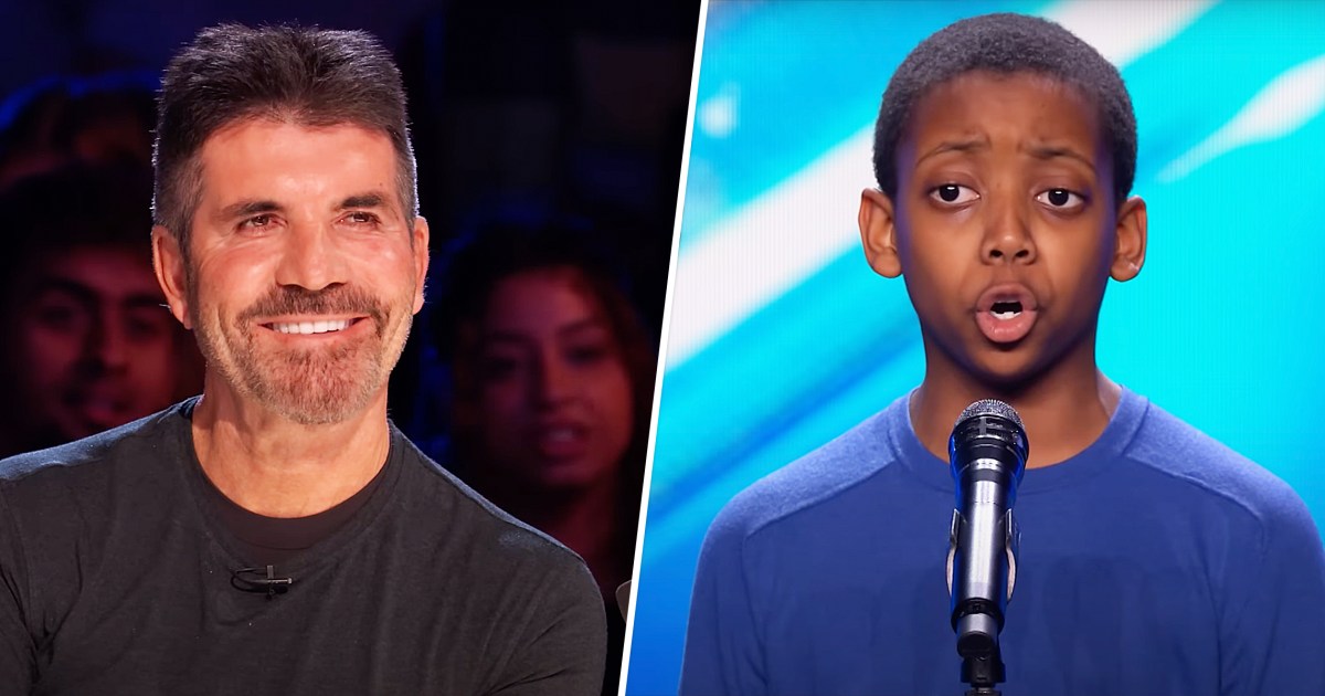 Simon Cowell tears up, presses golden buzzer over 13-year-old’s ‘heavenly’ performance on ...