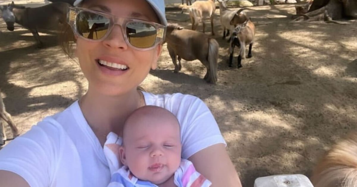 Kaley Cuoco's Daughter Matilda Meets Family's Goats