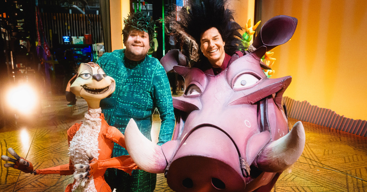 James Corden and Tom Cruise Perform Together in 'The Lion King'