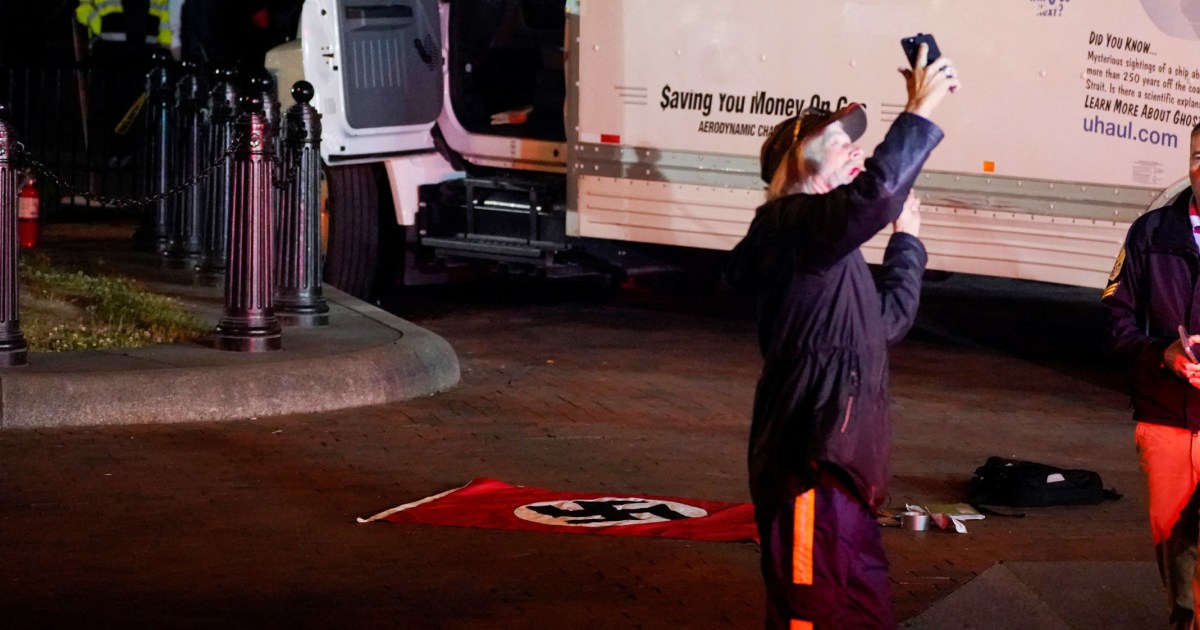 Truck Rams Barrier Outside White House, Driver Arrested and Nazi Flag ...