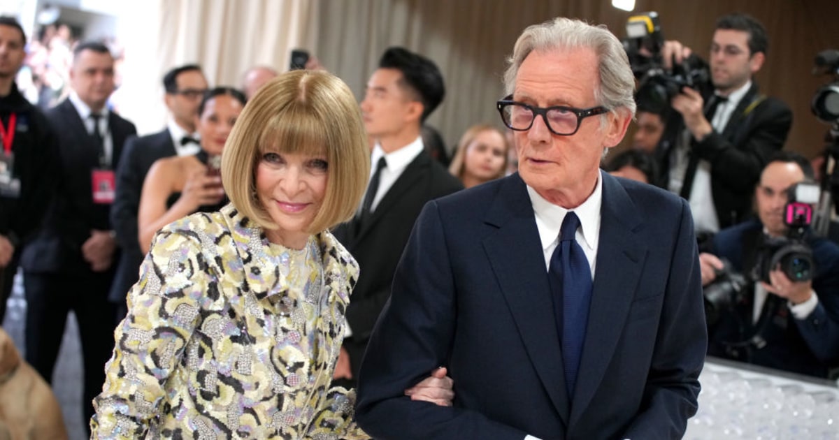Bill Nighy And Anna Wintour Walk Red Carpet Together At 2023 Met Gala