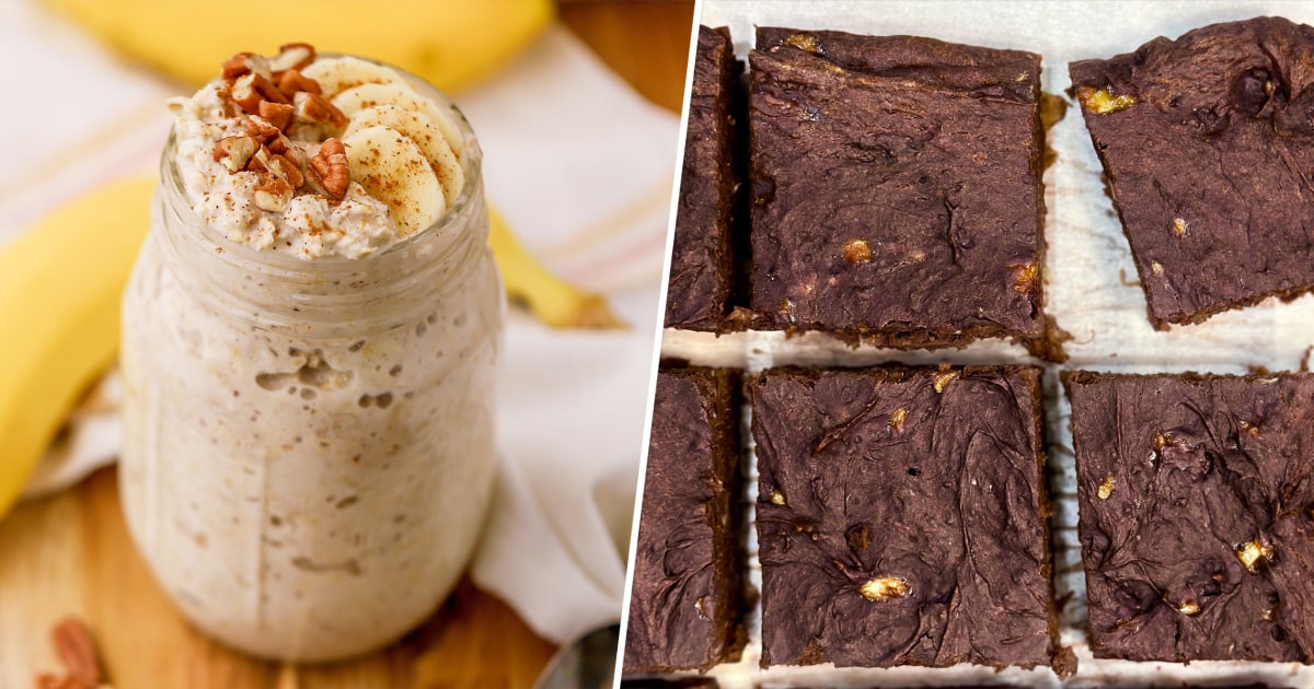 Joy Bauer Makes Dessert for Breakfast: Protein Brownies and Banana ...