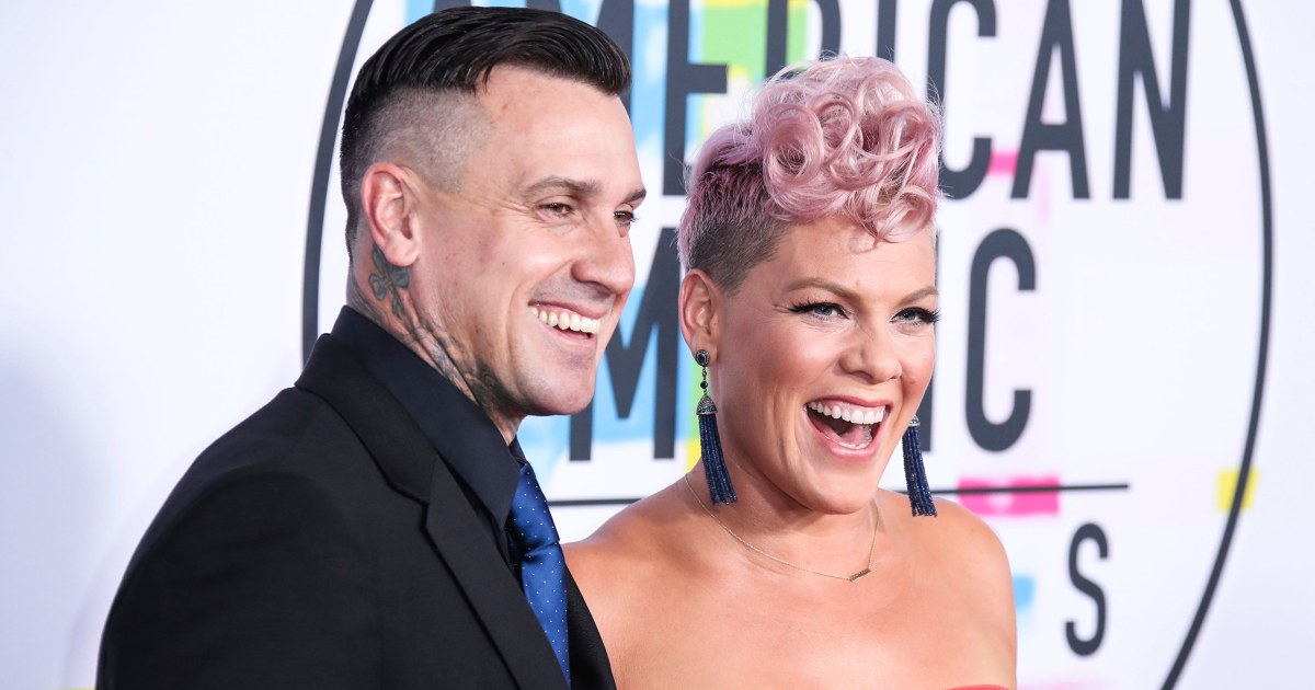 Pink's Husband Tries to 'Scare' Her While Showering in Candid Pic