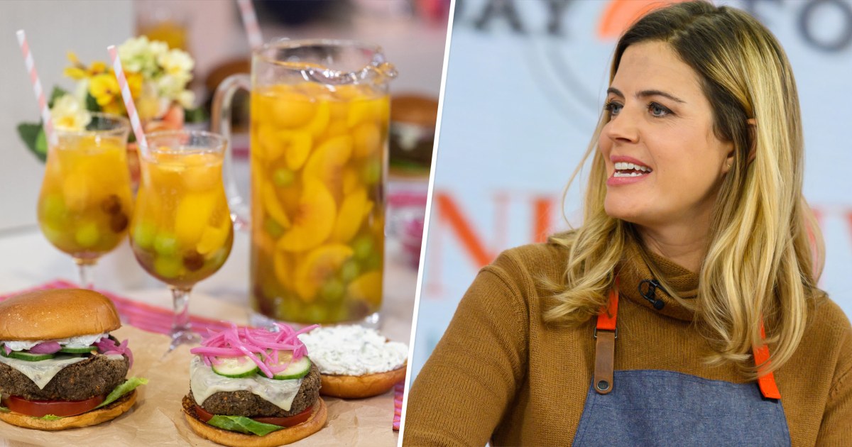 Siri Daly's Summer Menu: Chickpea Burgers and White Peach Sangria