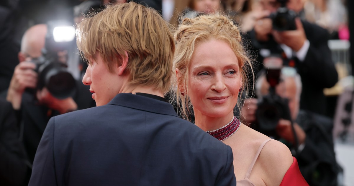 Uma Thurman Joined By Son at Cannes In Rare Joint Red Carpet Appearance