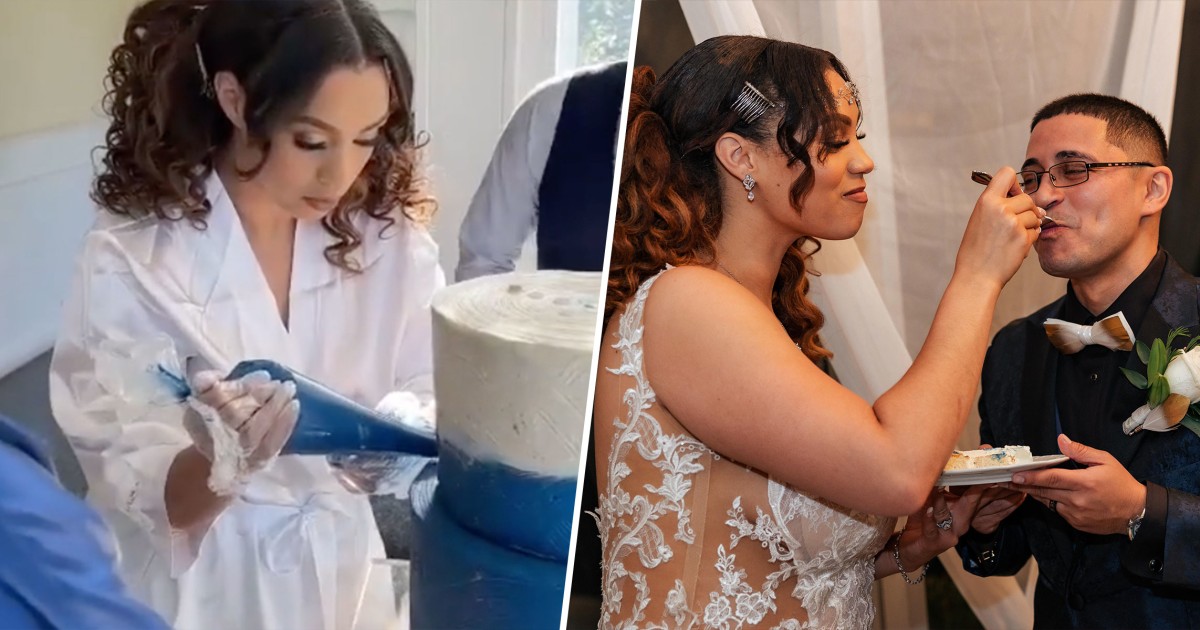 Bride Makes Her Own Wedding Cake, Responds to Critics after Going Viral
