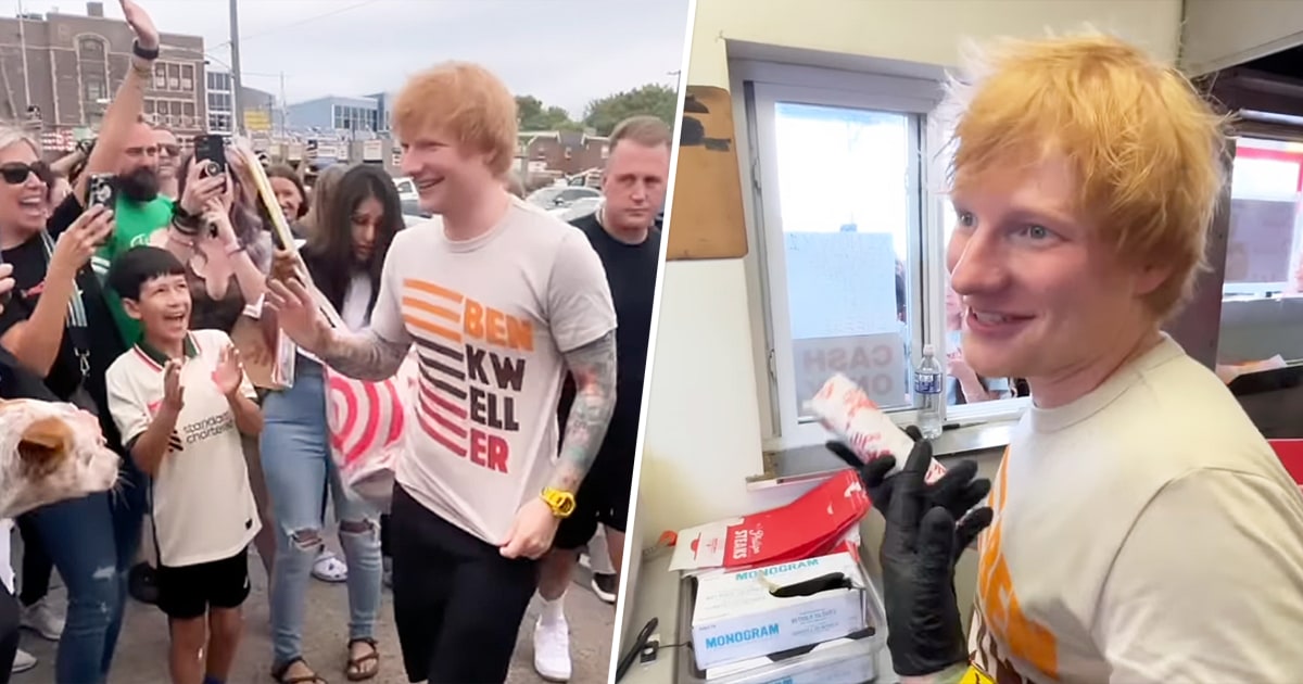 Ed Sheeran Makes Philly Cheesesteaks for Fans in Philadelphia