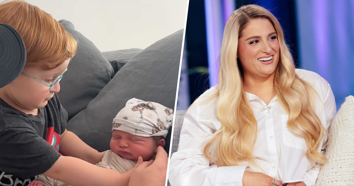 Meghan Trainor’s Sons Meet Each Other in the Cutest Video Meghan Trainor’s Sons Meet Each Other in the Cutest Video