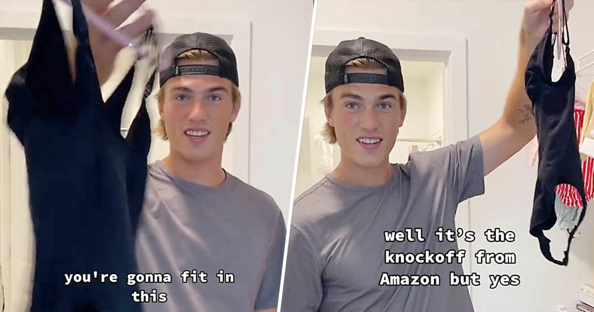 Dad Mistakes Wife's Skims Bodysuit For A Baby Onesie In Viral Video