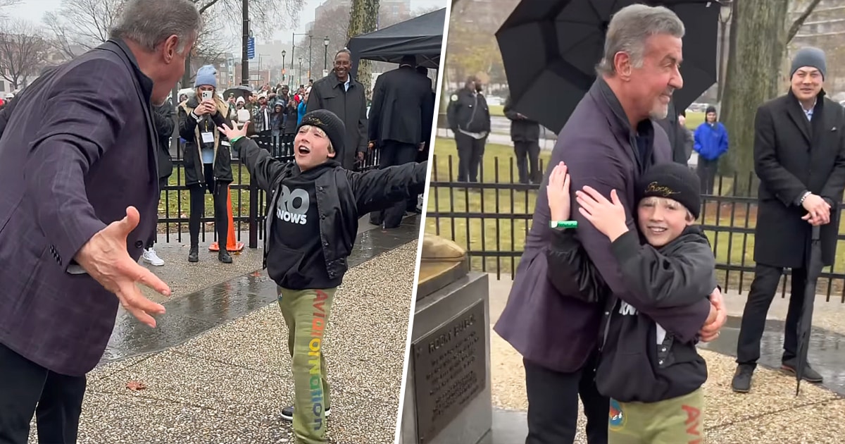 9 Year Old 'Rocky' Fan Performs Speech With Sylvester Stallone