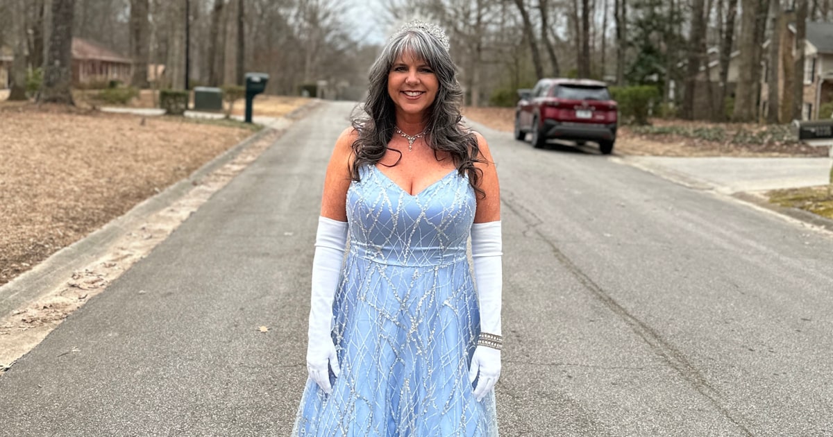 Mother Of Groom Wears Princess Dress And Tiara To Son’s Wedding