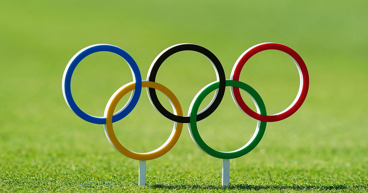 Olympic Rings Logo Black Background