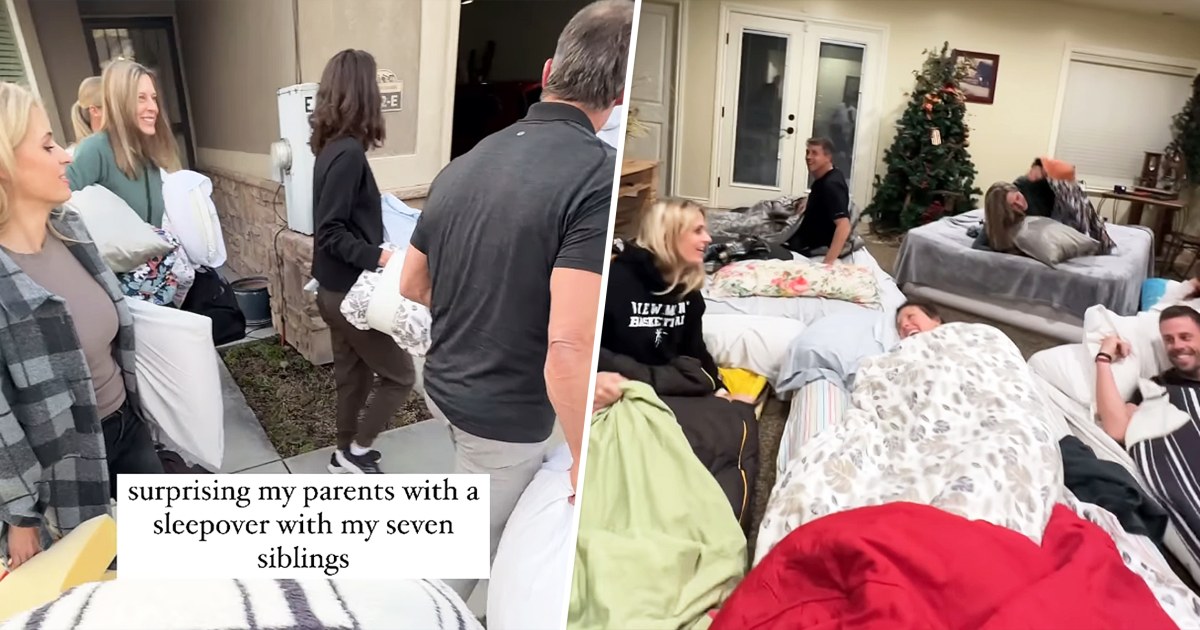 Parents Shocked When All 7 Adult Kids Show Up For Sleepover