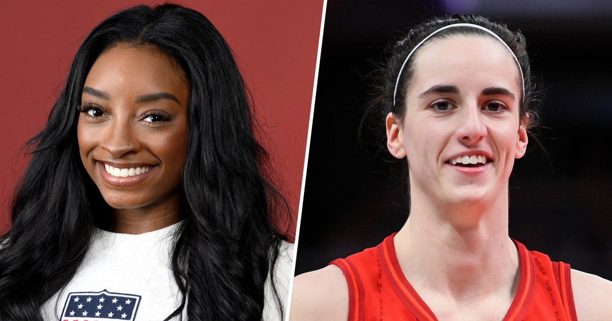Caitlin Clark trifft Simone Biles und Gabby Thomas nach dem Indiana Fever-Spiel - Germanic ...