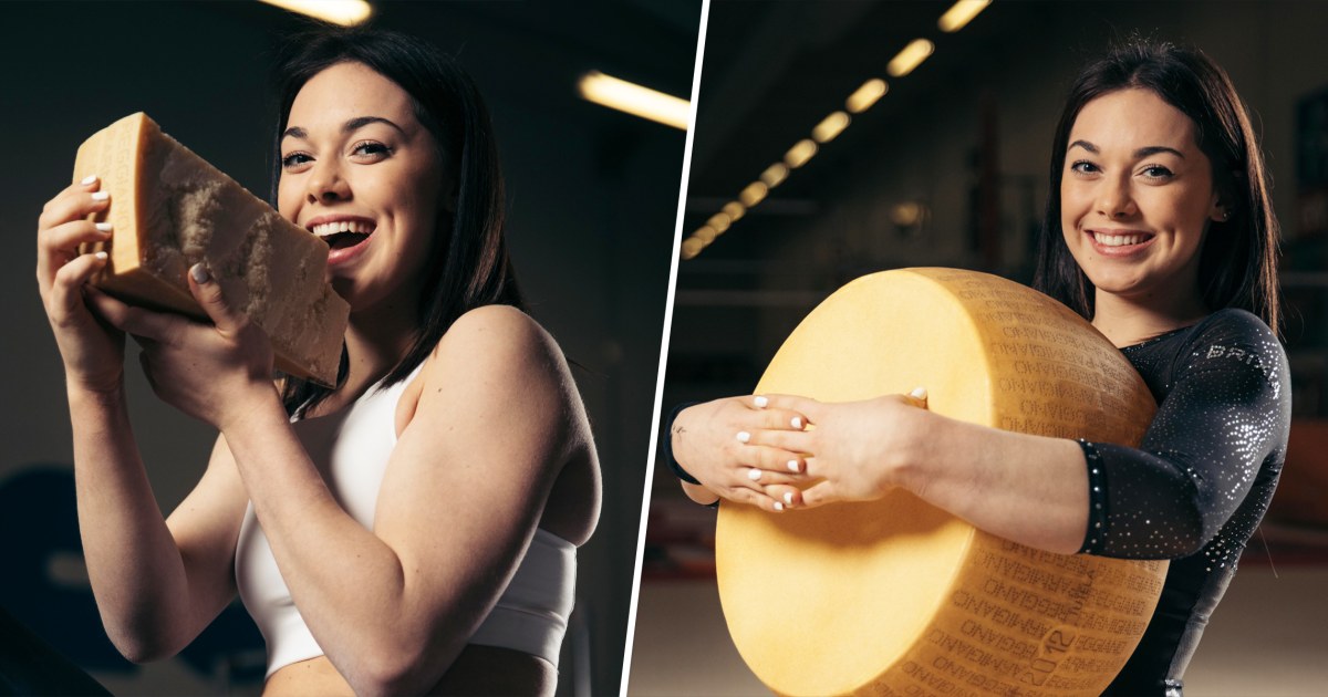 Italian Olympic Gymnast Giorgia Villa Goes Viral for Cheese Sponsorship