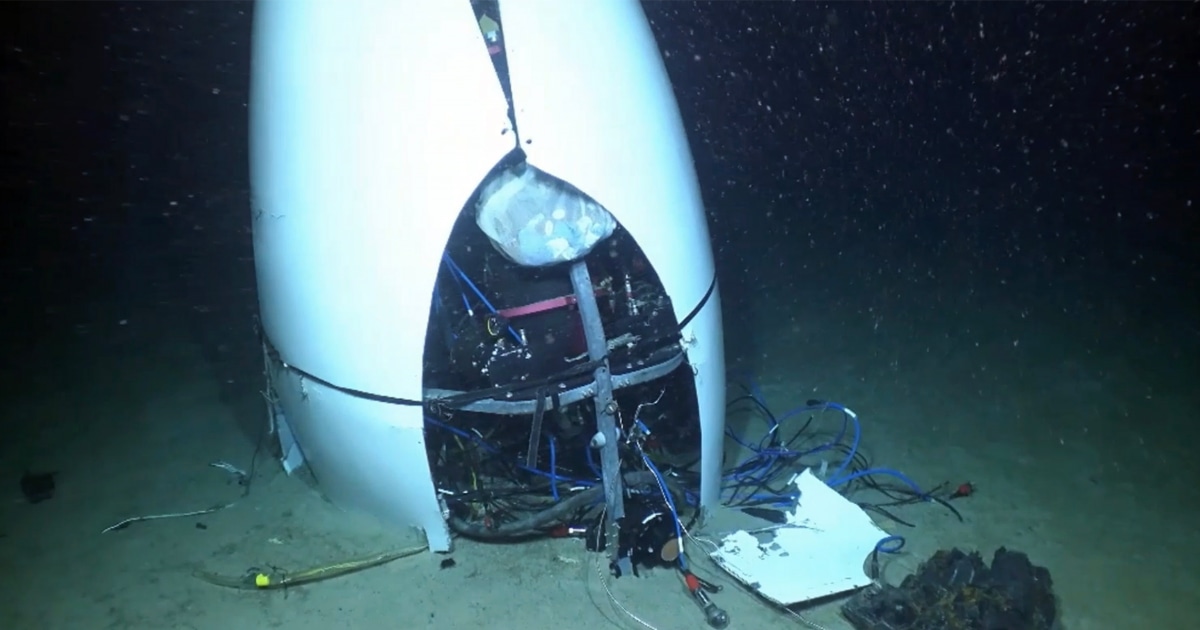 New Footage Shows Titan Submersible Cone on Ocean Floor Near Titanic