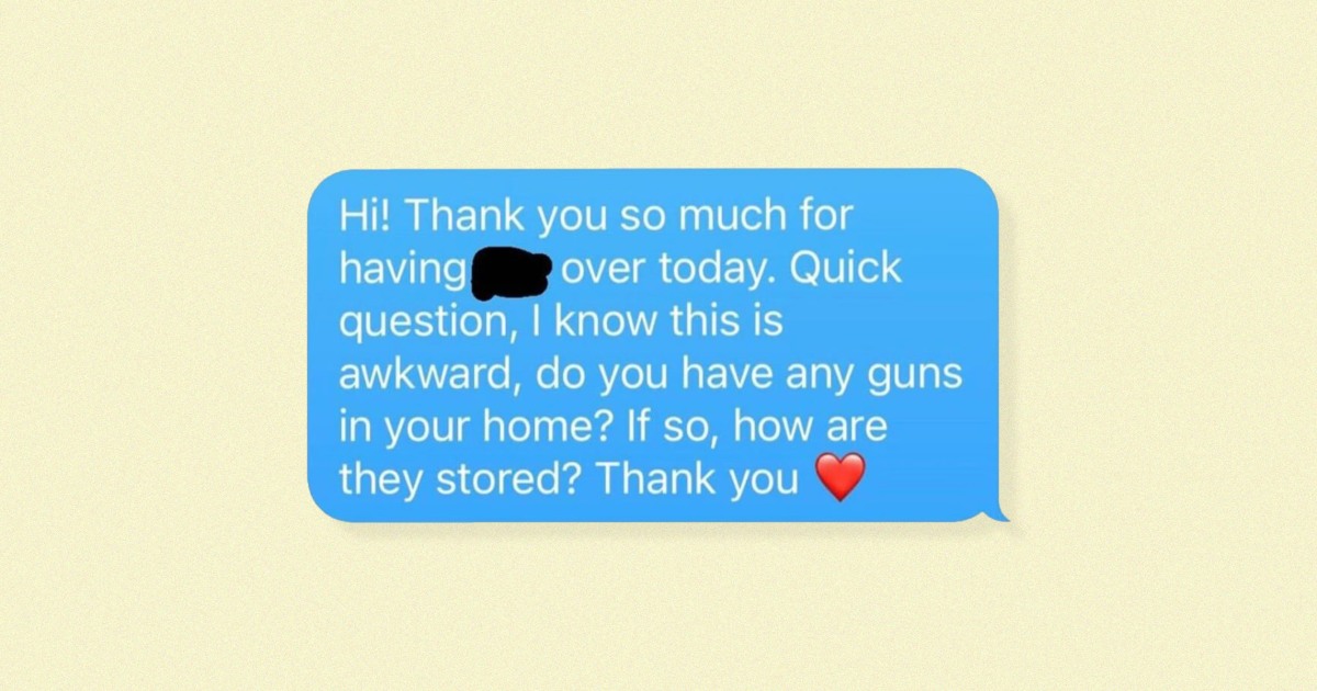 How To Ask Parents About Guns In The House Before Play Dates