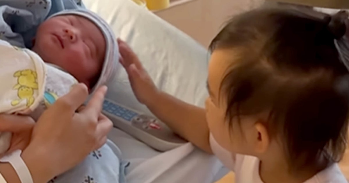 Parents Share Video: Toddler Meets Baby Brother With 1 Question