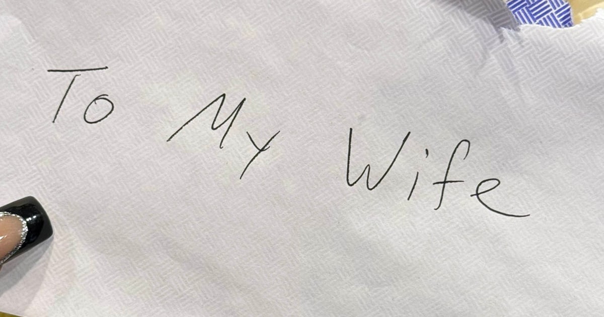 Husband Leaves Ominous Letter For Wife With A Surprise Ending